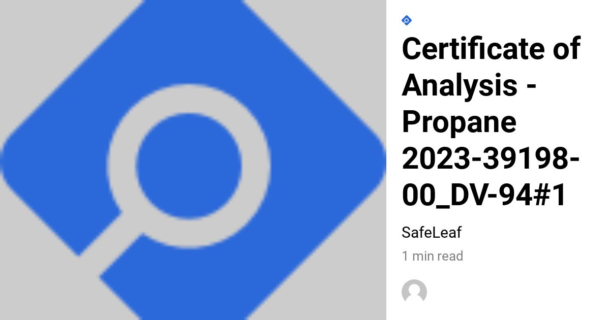 SafeLeaf.ca – Propane COA (5.22.23)